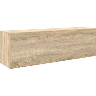 vidaXL Bad-Wandschrank Sonoma-Eiche 100x25x30 cm Holzwerkstoff Vidaxl