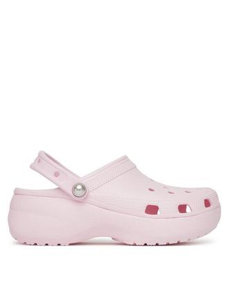 Crocs Pantoletten Classic Platform Pearl Clog 211231 Rosa