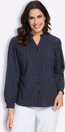 Witt Klassische Bluse Baumwoll-Bluse Langarm