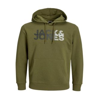 Jack & Jones Homme, Sweatshirts et sweats à capuche, Vert, Taille: S Sweat à capuche