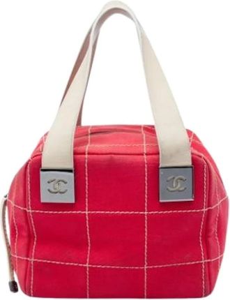 Chanel Sac &agrave; main en toile Pre-owned - Femme - Pre-owned - Rouge - Taille: ONE Size