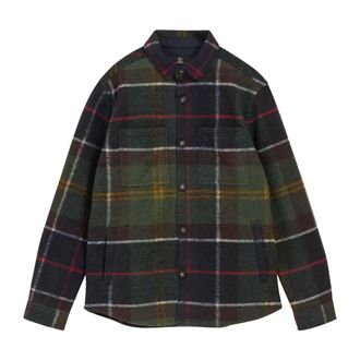 Barbour Woodlane Brushed Check Overshirt - - Jackets - Herren - Gr&uuml;n - S