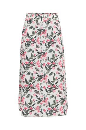 Fransa Fransa FRMADDIE SK 1 Damen Maxirock A-Linien-Rock Rock 90% Baumwolle, 10% Leinen Regular fit, Gr&ouml;&szlig;e:M, Farbe:FRANSA AOP 02 G PINK Frosting (203224)