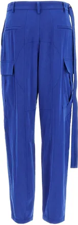 Ferragamo Lyocell Cargo Cargo Pants - Blue