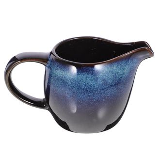 Cabilock Milchk&auml;nnchen Aus Keramik Mit Henkel Kleiner Kaffee-Milchk&auml;nnchen Servierkrug So&szlig;enkrug F&uuml;r So&szlig;en Salat Kaffee Milch Blau