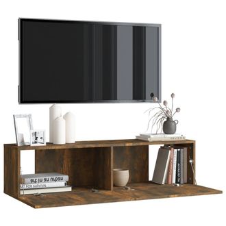 Generic TV Schrank mit 2 Klappt&uuml;ren, TV M&ouml;bel, H&auml;ngeboard, Lowboard, Fernsehschrank, Fernsehtisch, Sideboard, Holzwerkstoff(Wei&szlig; 80x30x30cm) (120x30x30cm)