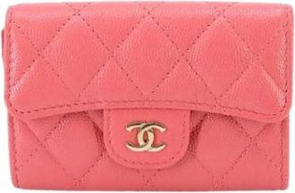 Chanel Porte-cartes daffaires Pre-owned - Femme - Pre-owned - Rose - Taille: ONE Size