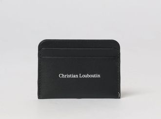 Christian Louboutin Flaches Kartenetui von aus Glattleder mit f&uuml;nf F&auml;chern