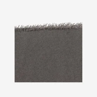 Faliero Sarti Mens Grey Cashmere Scarf Scarfs