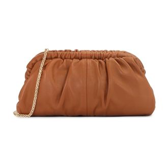Kazar Wrinkle Clutch-Tasche mit starrem Rahmen - - Bags - Damen - Braun - ONE SIZE