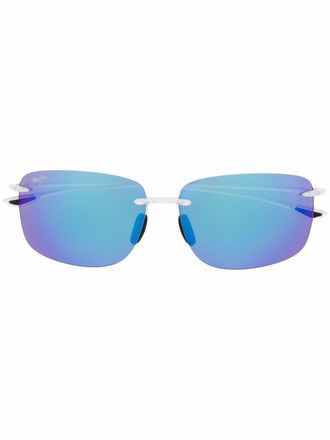 Maui Jim lunettes de soleil &agrave; monture carr&eacute;e - Bleu