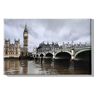 Homemania HM20KNV45x70-208 Brücke für Wohnzimmer, Schlafzimmer, Mehrfarbig, Polyester, Holz, 45 x 3 x 70 cm