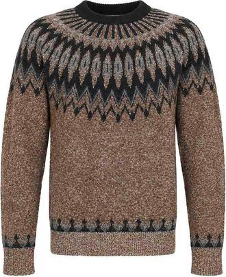 Roberto Collina Pull Col Rond - Marron Fonc&eacute;