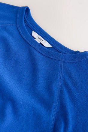 Next Langarmshirt Unvers&auml;umtes Langarm-T-Shirt mit Waschung (1-tlg)