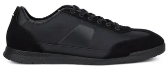 HUGO BOSS Mens Low-Top Sneakers Nitan Black Polyester Trainers