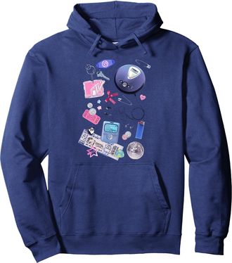 Giesswein Girly Y2K Trinkets Collage 2000s Retro Music Television Pullover Hoodie