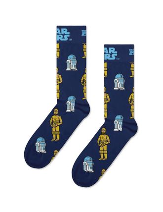 Happy Socks STAR WARS R2D2 & C3PO SOCK (DE/NL/SE/PL, Numerisch, 36, 40, Regular, Regular, Mehrfarbig)