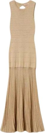 Twinset Femme, Robes, Beige, Taille: 36 FR Twin-set Robes