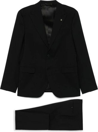 Manuel Ritz Homme, Costumes, Noir, Taille: L Costume crois&eacute;