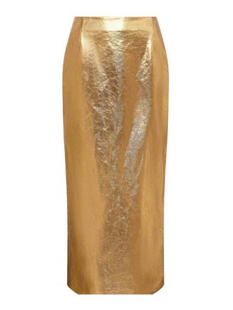 Gabriela Hearst Jupe Midi - Or