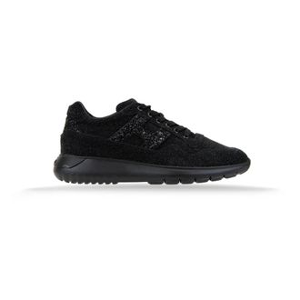 Hogan Glitzer Schn&uuml;r-Damensneakers - - Shoes - Damen - Schwarzk - 36 1/2 EU