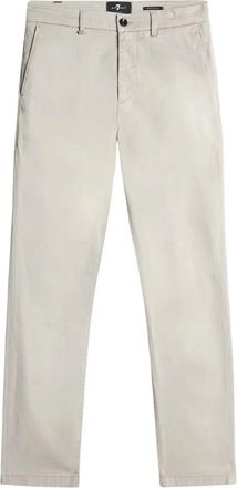 7 For All Mankind Pantalon Chino Slimmy - Homme - Pantalons - Gris - Taille: W36