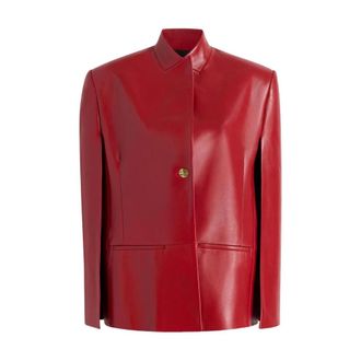 Khaite Blazer en cuir - Femme - Vestes - Rouge - Taille: 36 FR