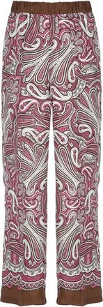 P.A.R.O.S.H. P.a.r.o.s.h., Femme, Pantalons, Multicolore, Taille: 42 FR Silk Flared Pantalons