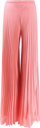 Max Mara Femme, Pantalons, Rose, Taille: 40 FR Pantalon large pliss&eacute;