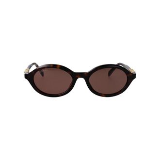 Gucci Runde Sonnenbrille - - Accessories - Damen - Braun - 51 MM