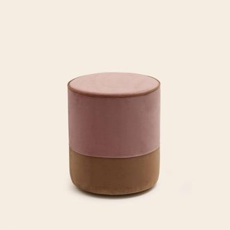 Madura Pouf Noe Dalila rose de p&ecirc;cher caramel - ROSE