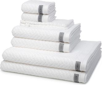 ROSS 8 teiliges Frottier-Set - Smart (2 X Wasch- 2 X Gäste- 2 X Dusch- 2 X Handtuch im Set) - 520 g/m2 - Baumwolle - Frottee - saugstark - weich und flausc