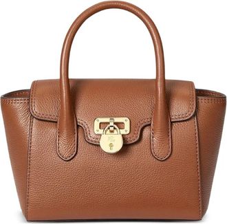Lauren Ralph Lauren sac &agrave; main &agrave; anse sur le dessus petit format - Marron