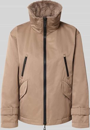 AMBER & JUNE Jacke mit Pattentaschen und Zweiwege-Rei&szlig;verschluss