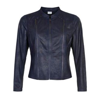 In Front Marineblaue Mapel Jacke mit Rei&szlig;verschlussdetails - - Jackets - Damen - Blau - M