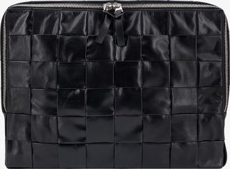 Bottega Veneta Leather clutch with intrecciato motif - BOTTEGA VENETA - gender_Man