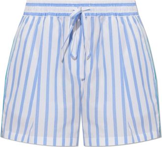 Dolce & Gabbana Femme, Shorts, Bleu, Taille: 36 FR Short ray&eacute; en popeline