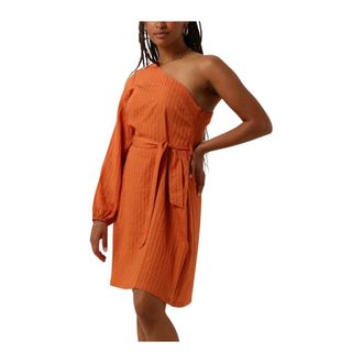 Another Label Dua Dress L/S - - Dresses - Damen - Orange - S