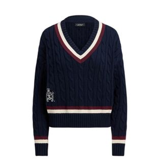 Ralph Lauren Femme, Pulls, Bleu, Taille: 38 FR Tedurph Long Sleeve Pullover