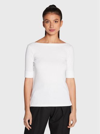 Lauren Ralph Lauren Bluse 200654963 Wei&szlig; Regular Fit