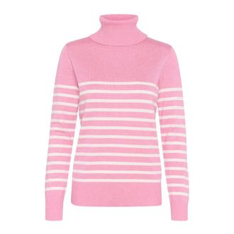 Saint Tropez MilaSZ St. Rollneck Pullover - Femme - Pulls - Rose - Taille: 40 FR