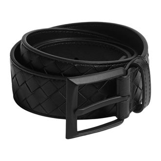 Bottega Veneta Homme, Accessoires, Noir, Taille: 100 CM Solo Belt