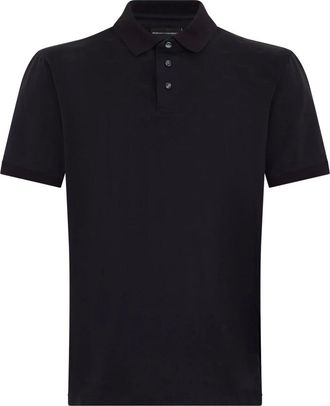 Emporio Armani Homme, Tops, Bleu, Taille: XL Polo Monogramme