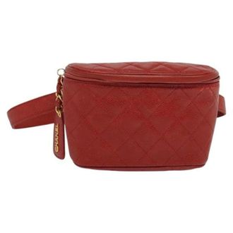 Chanel Pre-owned Cuir sacs-bandouliere - Femme - Pre-owned - Rouge - Taille: ONE Size