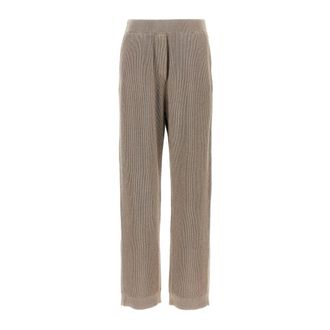 Brunello Cucinelli Vanis&eacute; Strickhose - - Trousers - Damen - Beige - XS