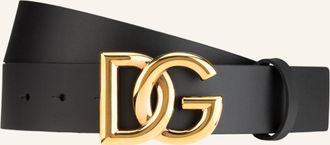 Dolce & Gabbana Lederg&uuml;rtel schwarz