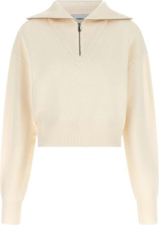 Coperni Pullover mit durchgehendem Rei&szlig;verschluss - - Sweatshirts & Hoodies - Damen - Beige - XS