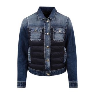 Moorer Blaue Petunia Mantel - - Jackets - Damen - Blau - 2XS