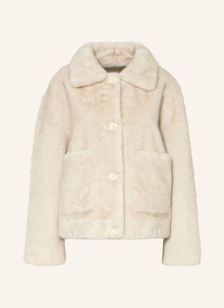 Lilienfels Lilienfels Kunstfell-Jacke Zum Wenden weiss