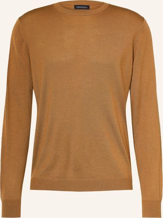 Strokesman's Strokesmans Pullover Aus Merinowolle braun
